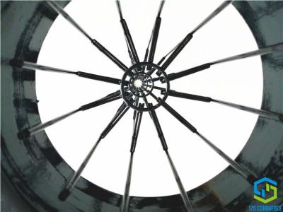 China Double Wire Spider 138mm Star Filter Cage Silicon Coating Pleat Cage 12 Pleats Spider Cage Dust Collect Cage for sale