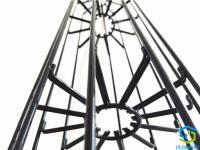 China Double Wire Spider Star Cage Silicon Coating Pleat Cage 110mm Spider Cage Mild Steel Dust Collector Cage for sale