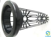 China 12 Pleat Q235 Mild Steel Baghouse Filter Cages PTFE Star Bag Cage for sale