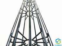 China 12 Pleat Q235 Mild Steel Baghouse Filter Cages PTFE Star Bag Cage for sale