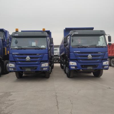China 371hp Dump Tipper Truck Sinotruk 8 X 4 Drive 12 Wheeler 8L WD615.47 for sale