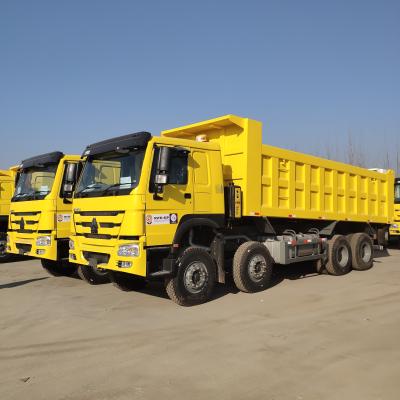 China Brand new original 371hp sinotruk dump truck 40-60 8x4 12 wheel truck for sale