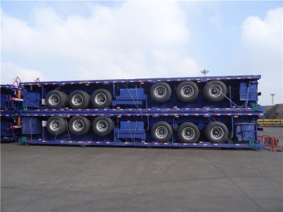 China Flatbed Transport Semi Trailer 30-60 Ton Container Truck Trailer 40Ft for sale