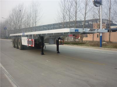 China Flatbed Transport Semi Trailer 30-60 Ton Container Truck Trailer 40Ft for sale