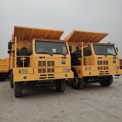 China 70 Ton Mine Dump Truck With 10 Wheels WD615.47 Left And Right Driving for sale