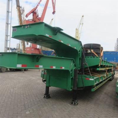 China Transport Low  Flatbed Trailer For Tractor Truck Head Heavy Duty 3 Axles 30t for sale