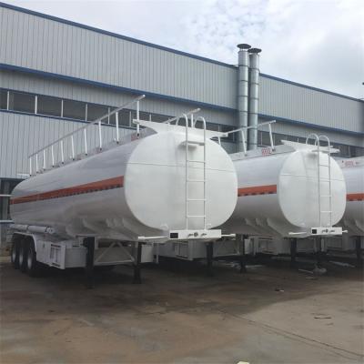 China Oil Tanker Semi Trailer 3 Axles 45000L 45cbm Fuel Transportation Trailer for sale