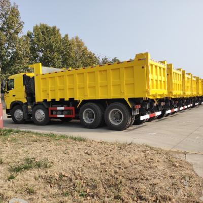 China 8L Sinotruk Howo 8x4 Dump Truck Euro 2 Engine 371hp Left Hand Driving for sale