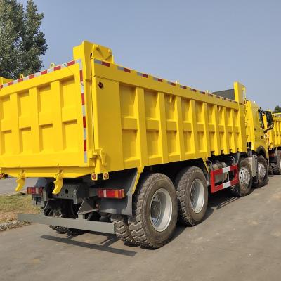 China 8L Sinotruk Howo 8x4 Dump Truck Euro 2 Engine 371hp Left Hand Driving for sale
