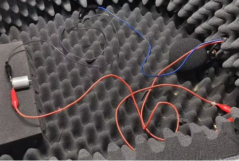 noise level test for mini motor