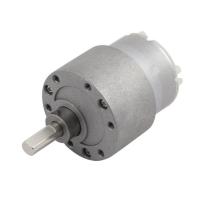 China 37mm 500 Rpm 12V 500 DC Motor With Gearbox Reversible Adjustable Speed Low Noise for sale