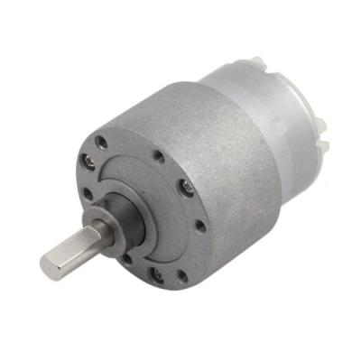 China 37mm 500 Rpm 12V 500 DC Motor With Gearbox Reversible Adjustable Speed Low Noise for sale