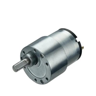 China GM37 520 DC 24V 12V 6V DC Motor High Torque Low Rpm 37mm for sale