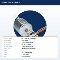 China BLDC370 BLDC2430 6V 24V Brushless DC Motor 24.4mm 2 Pole Low Cogging 75 gf.cm with Built-In Driver for sale