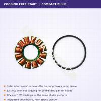 China 2312 BLDC 22mm 12V Outer Rotor Frameless Brushless Motor 12 Slot Low Cogging for Gimbal Head for sale