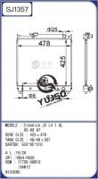 China Aluminum Core Radiator for SUZUKI Sidekick 1.6L 1989-1998 OEM 17700-56B10 for sale