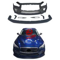China Infiniti Q50 Carbon Fiber Bumper Lip 2014-2022 Universal Fit Screw-On for sale