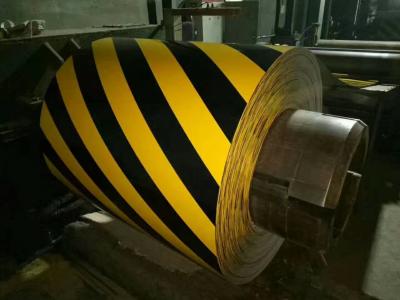 China Corrosion Resistant Color Coated Steel Coil Yellow And Black For Traffic Equipment for sale
