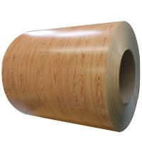 China Wood Grain Color Coated Aluminum Coil / Roll Of Aluminum Coil Yield Strength 240-700Mpa for sale