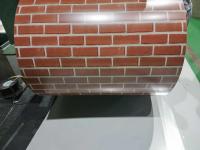 China Sandwich Panel Prepainted Aluminium Coil Low Density Brick Grain Width 600-1600MM for sale