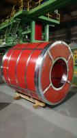 China Red Colour Coated Steel Coils , Decoration Material Hot Dip Galvanized Coils for sale