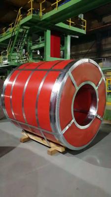 China Red Colour Coated Steel Coils , Decoration Material Hot Dip Galvanized Coils for sale
