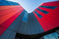 China Red Colour Coated Steel Coils , Decoration Material Hot Dip Galvanized Coils for sale