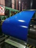 China Anti Static Blue Prepainted Steel Coil , Hot Rolled Steel Coil 0.35MM Thinckness for sale