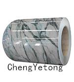 China Marble Grain Coating GI Sheet Coil , Construction Material Cold Rolled Steel Coil for sale