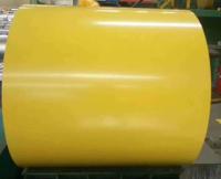China Self Cleaning Yellow Prepainted Steel Coil 0.4MM Thickness For Furniture Decoration for sale