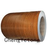 China 0.30MM Thickness Color Coated Galvanized Steel Coil Wood Grain For Interior Decoration for sale
