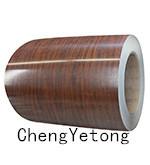 China Wood Grain PPGI Steel Plate , PE Coating GI Sheet Coil In Interior Decoration for sale