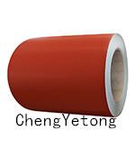 China Plain Red Color PPGI Steel Coil Inner Diameter Φ508 / Φ610MM For Roof Building Materail for sale