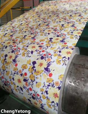 China Interior Decoration PPGI Steel Coil PE Coating Pattern Printing Precision 0.2MM for sale