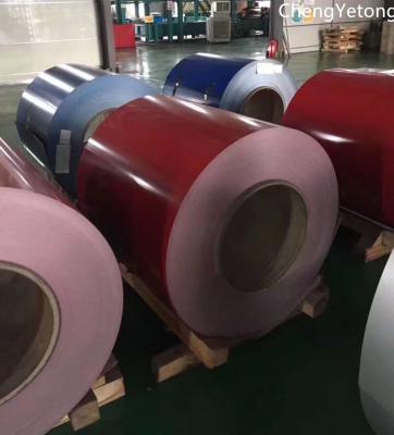 China 600-1600MM Width PPGI Steel Coil Red Plain Color Various Coatings Available for sale