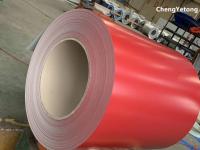 China 600-1600MM Width PPGI Steel Coil Red Plain Color Various Coatings Available for sale