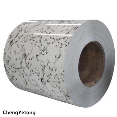 China 0.45MM Thickness PPGL Steel Coil Marble Grain Color For Building Material for sale