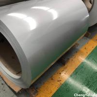 China PE Coating White Color PPGL Steel Coil Energy Efficient Pencil Hardness ≥2H for sale