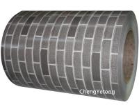China PVDF Coating Brick Grain PPGL Steel Coil High Weatherability For House Wall Decoration for sale