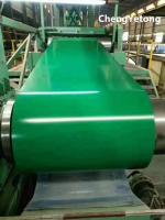 China PE Coating PPGL Steel Coil Plain Green Color Chemical Resistance For Classroom Chalkboard for sale