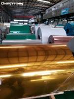 China Hall Decoration Colour Coated Steel Coils , Metallic Grain Color Hot Dip Galvanized Coils for sale