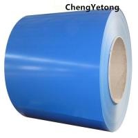 China 0.60MM Thickness Color Coated Galvanized Steel Coil Blue PE Coating For Partition Wall for sale