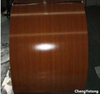 China SMP Coating Pre Painted Galvanized Sheet Wood Grain Acid Resistance Width 700-1600MM for sale