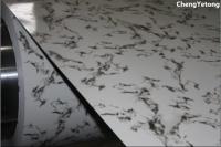 China Stone Grain Galvannealed Steel Sheet , Counter Decoration Pre Coated Metal Sheets for sale