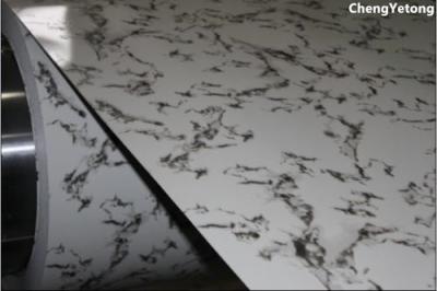 China Stone Grain Galvannealed Steel Sheet , Counter Decoration Pre Coated Metal Sheets for sale