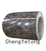 China Stone Grain Galvannealed Steel Sheet , Counter Decoration Pre Coated Metal Sheets for sale