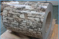 China Corrosion Resistance Pre Painted Galvalume Sheet Brick Grain With PU Coating for sale