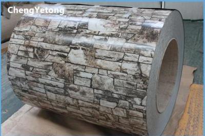 China Corrosion Resistance Pre Painted Galvalume Sheet Brick Grain With PU Coating for sale