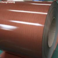 China PVC Film Laminated Steel Sheet , Furniture Decoration Pre Painted Sheet Metal for sale