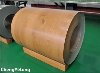 China PE Coating Stainless Steel Sheet Coil , Wood Grain Stainless Steel Sheet Roll Weight ≤8T for sale